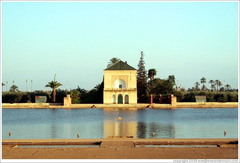 Saadian garden pavilion, Menara gardens. (Photo ID 15379-marrakec) Saadian garden pavilion, Menara gardens. (Photo ID 15379-marrakec)